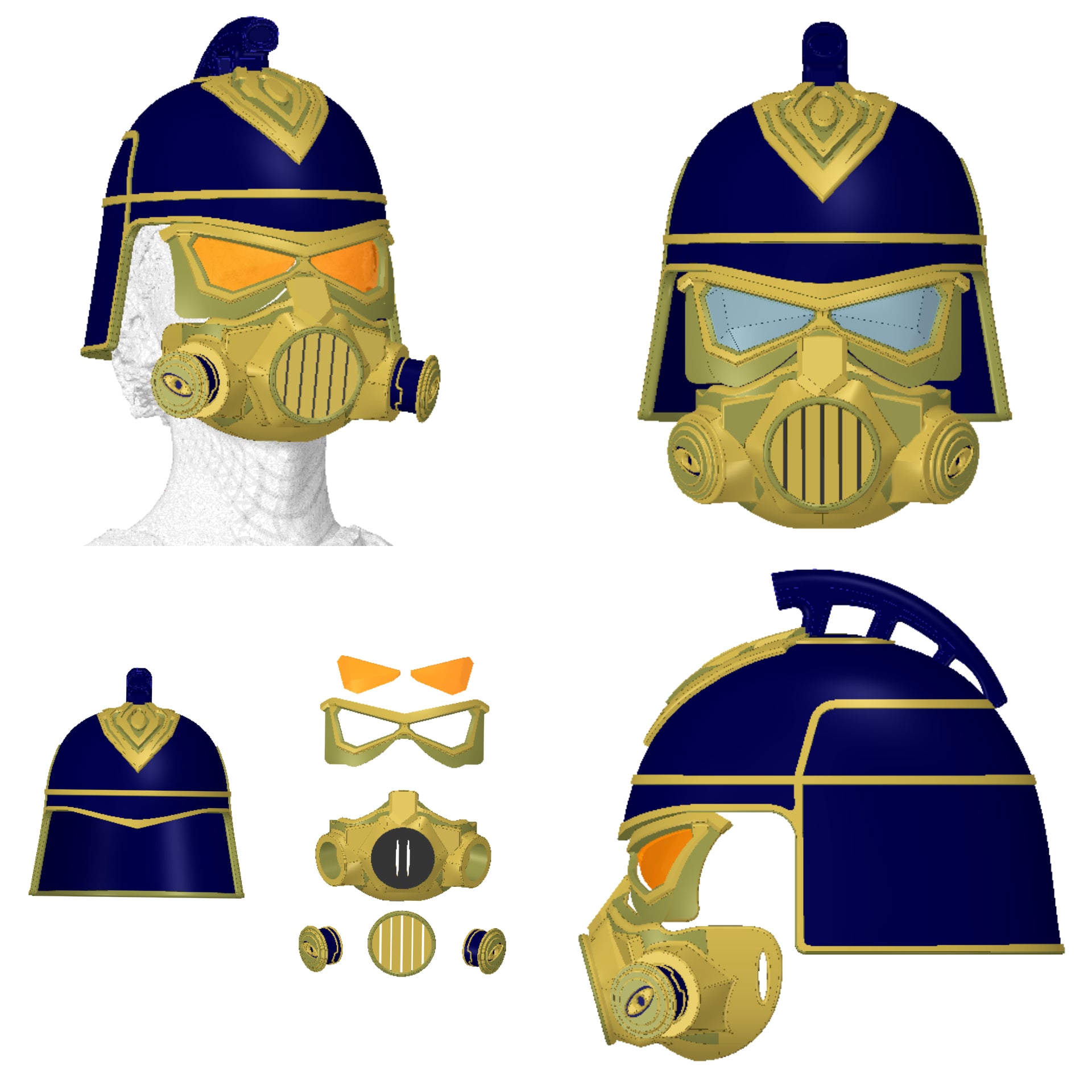 Piltover Guard Warden Helmet | Steampunk Armour Cosplay | Arcane Cospl ...