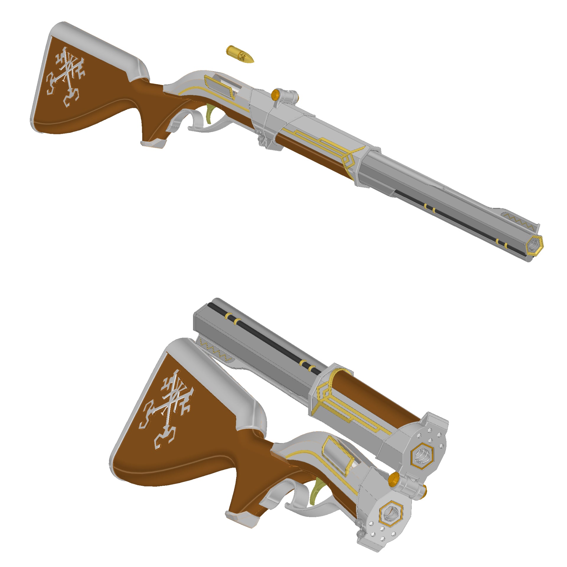 Caitlyn Folding Rifle Season 1 Prop | Arcane Cosplay | By Collins Crea ...