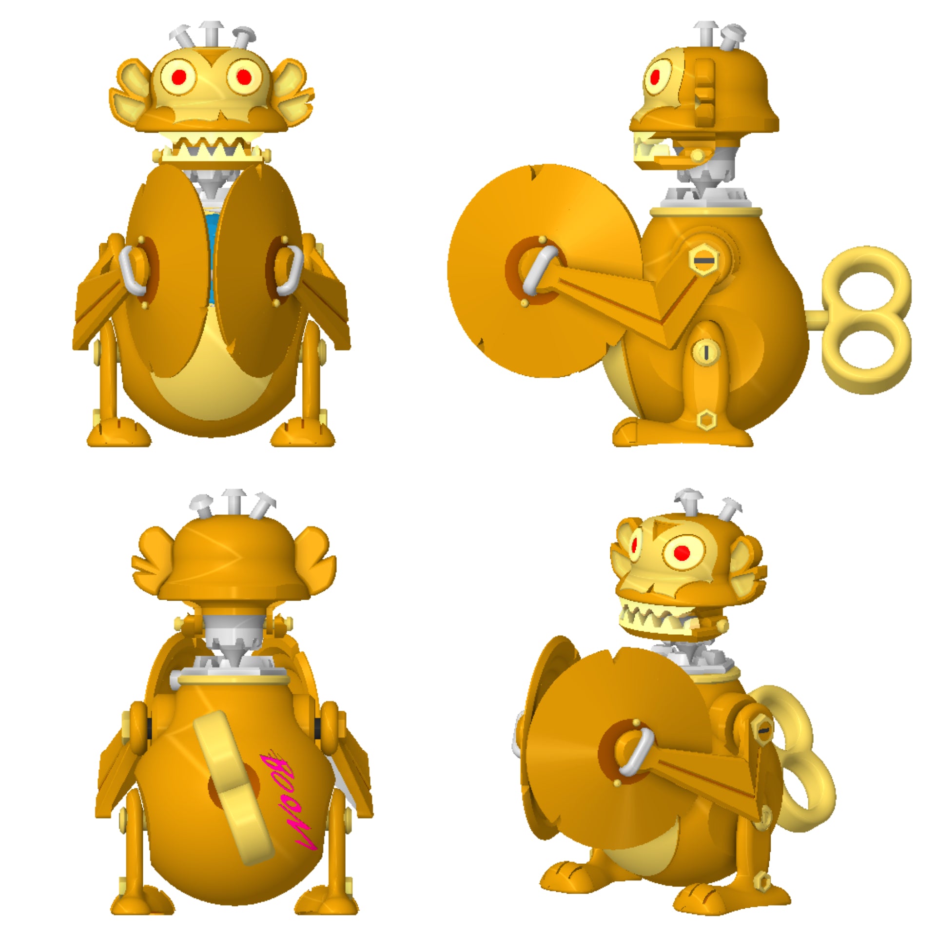 Jinx Monkey Bomb Prop | Bobble Head design with moving limbs | Arcane ...